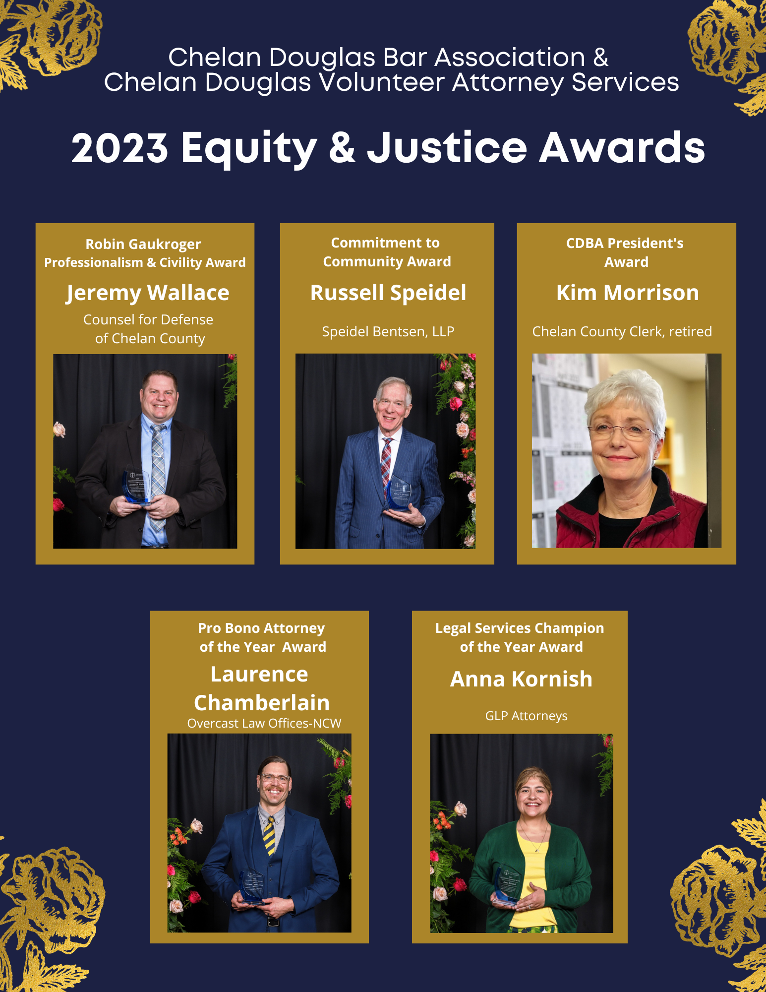 Justice Gala & Law Day Award Winners – Chelan-Douglas County Volunteer ...